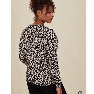 torrid | Sweaters | Nwt Torrid Leopard Button Front Cardigan Sweater ...